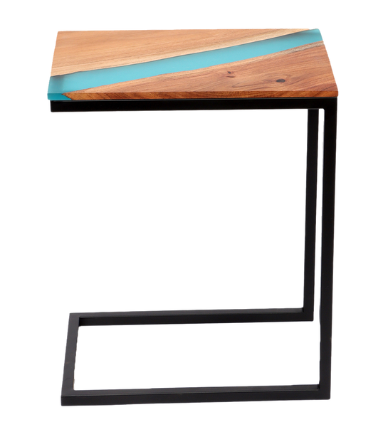 Side Table - Aqua Blue – Wewood